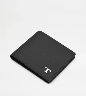 TOD'S T Timeless Pebbled-leather Wallet