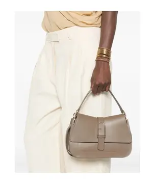 Furla Buckle-detail Shoulder Bag - Grey