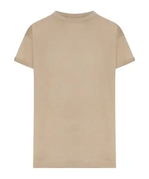 Brunello Cucinelli Short Sleeved Crewneck T-shirt - Brown
