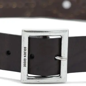 GOLDEN GOOSE Sierra Studded Leather Belt