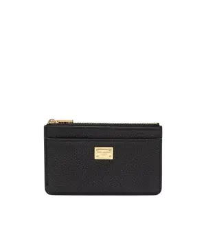 Dolce & Gabbana Dolce Gabbana Logo Plaque Card Holder - Black