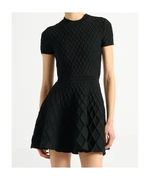 Balmain Flared Knit Dress