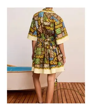 ALEMAIS Collared Short-sleeved Dress