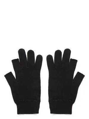 Rick Owens Fingerless Press-stud Gloves