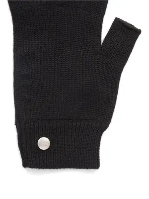 Rick Owens Fingerless Press-stud Gloves