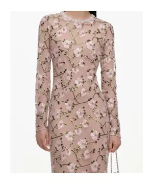 SELF-PORTRAIT Floral Sequin Maxi Dress