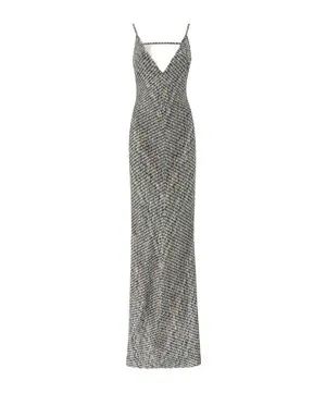 Missoni Long Dress With Open Back And Sequins - Multicoloured
