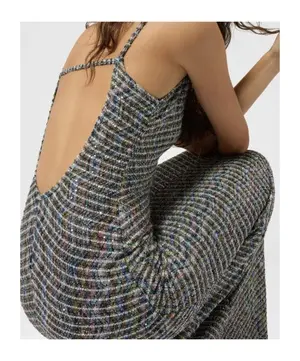 Missoni Long Dress With Sequins And Open Back
