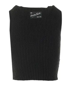 Elisabetta Franchi Ribbed Sleeveless Knit Top