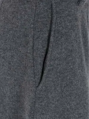 LISA YANG Wrenda Belt-loop Knitted Trousers - Graphite Gray