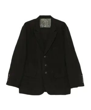 ZIGGY CHEN Single-breasted Notched-lapels Jacket - Black
