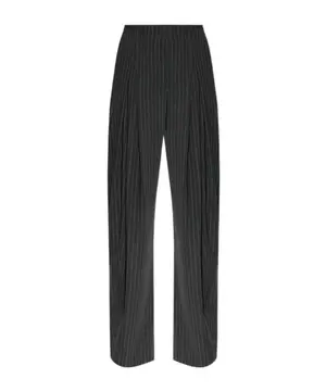 IRO PARIS Pinstriped Casual Trousers - Dark Grey