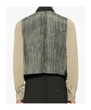 ZIGGY CHEN Patterned-back Waistcoat