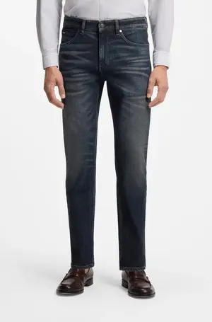 Hugo Boss Faded Whiskered Jeans