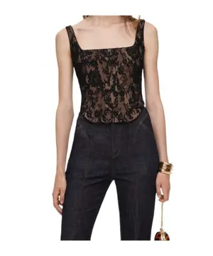 SELF-PORTRAIT Lace Corset Top