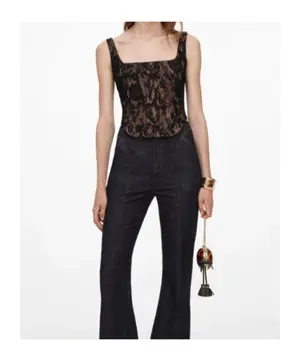 SELF-PORTRAIT Lace Corset Top