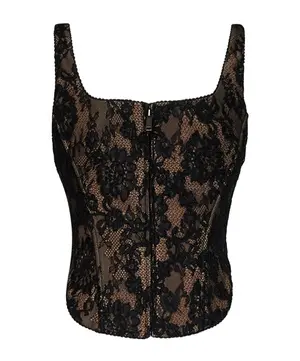 SELF-PORTRAIT Lace Corset Top