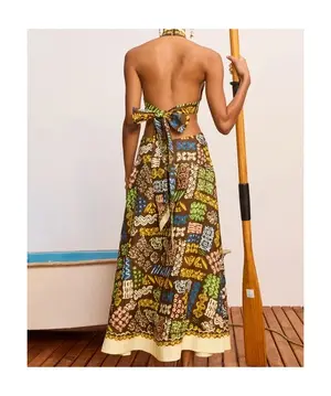 ALEMAIS Halter Neck Dress