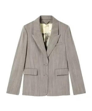 GOLDEN GOOSE Long-sleeved Suit Jacket - Grey
