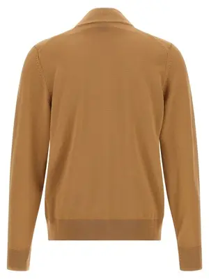 Hugo Boss Shaved Knit Zip Cardigan