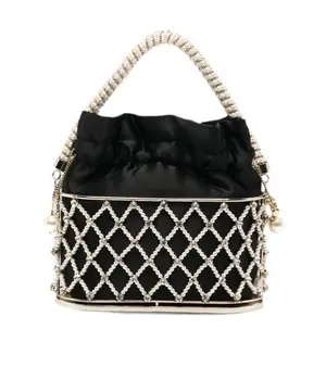 Rosantica Drawstring Tote Bag - Black