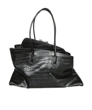 Attico Zippered Handbag - Black