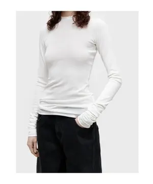 DARKPARK Camren Slim-fit Long Sleeve T-shirt - White