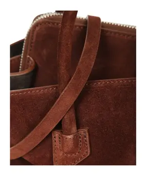Attico Mini La Passeggiata Suede Handbag