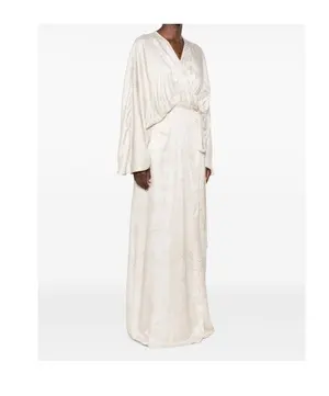 GOLDEN GOOSE Jacquard Wrap Maxi Dress