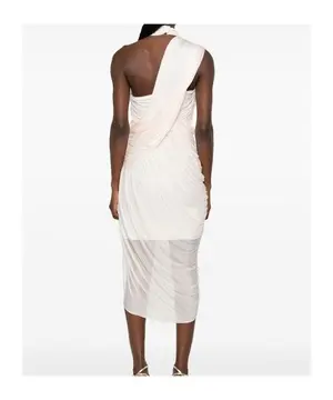 Balmain Draped Asymmetric Hem Mini Dress