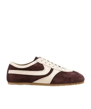 Dries Van Noten Round-toe Lace-up Sneakers - Brown