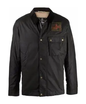 Barbour International Workers Wax Jacket - Black