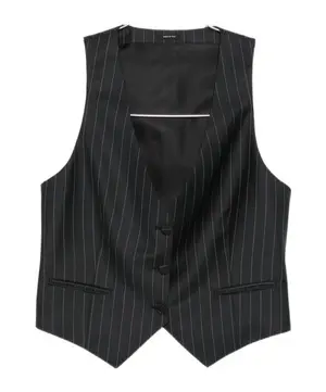 TOM FORD Striped Vest - Black