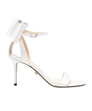 MACHMACH Round-toe High-heeled Sandals - White