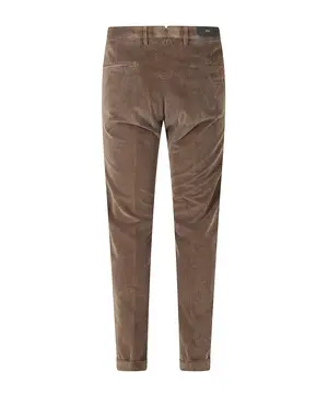 BRIGLIA 1949 Corduroy Trousers With Belt Loops