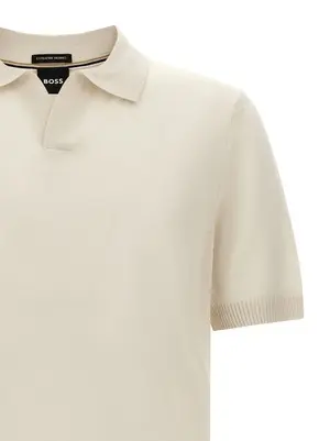 Hugo Boss H-lantoni Knitted Polo Shirt