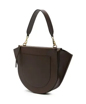 WANDLER Flap Handbag - Dark Brown