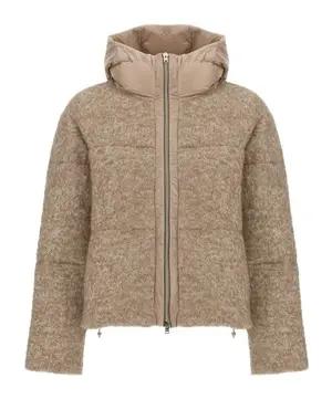 Herno Long-sleeved Down Jacket - Beige