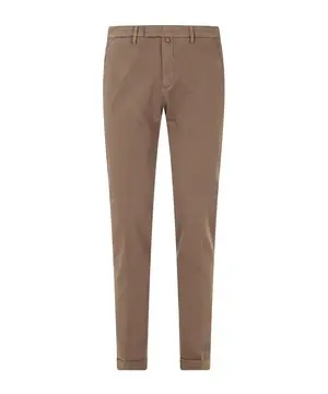 BRIGLIA 1949 Casual Trousers With Belt Loops - Brown