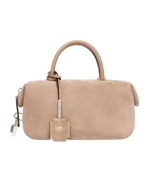 Max Mara Zippered Shoulder Bag - Mud Color