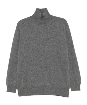 Malo High-neck Cashmere Sweater - Grey
