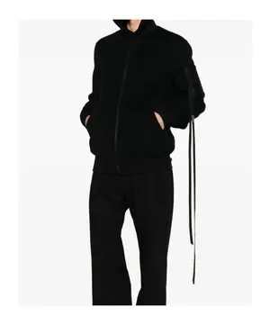 ANN DEMEULEMEESTER Dries Ribbed-trim Zip-up Bomber Jacket