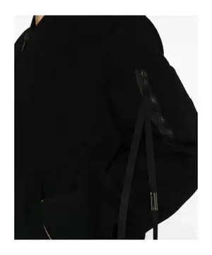 ANN DEMEULEMEESTER Dries Ribbed-trim Zip-up Bomber Jacket
