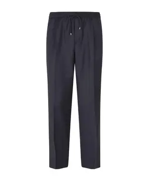 BRIGLIA 1949 Drawstring Casual Pants - Blue
