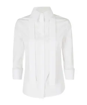 Elisabetta Franchi Pleated Bib Shirt