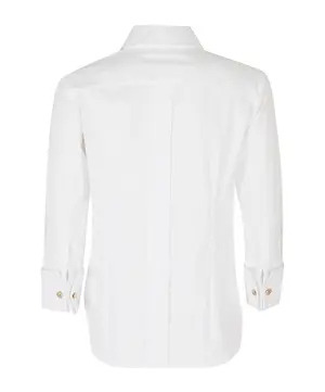 Elisabetta Franchi Pleated Bib Shirt