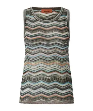 Missoni Zigzag-knit Top - Multi-color