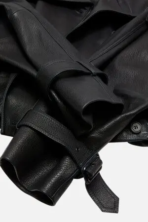 Acne Studios Double Breasted Leather Jacket
