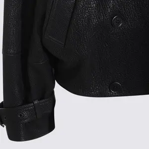 Acne Studios Double Breasted Leather Jacket
