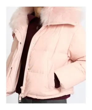 YVES SALOMON Shearling-trim Down Jacket